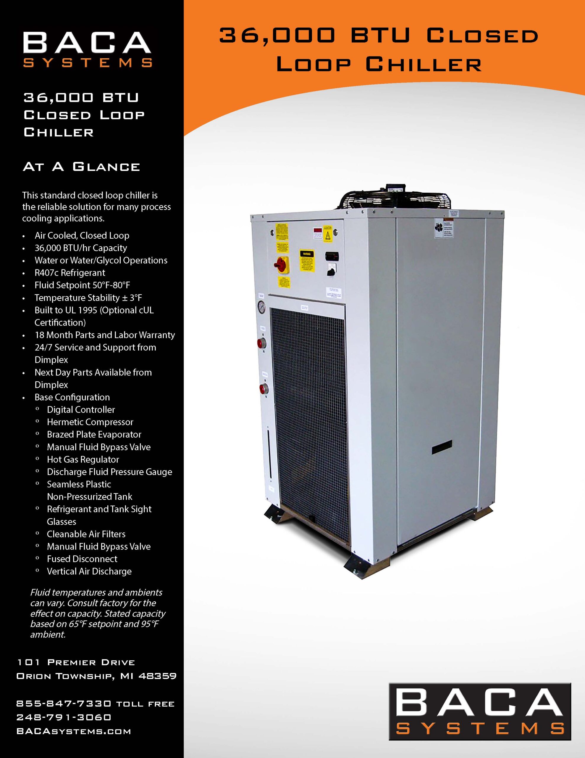 BACA Chiller Datasheet - BACA Systems