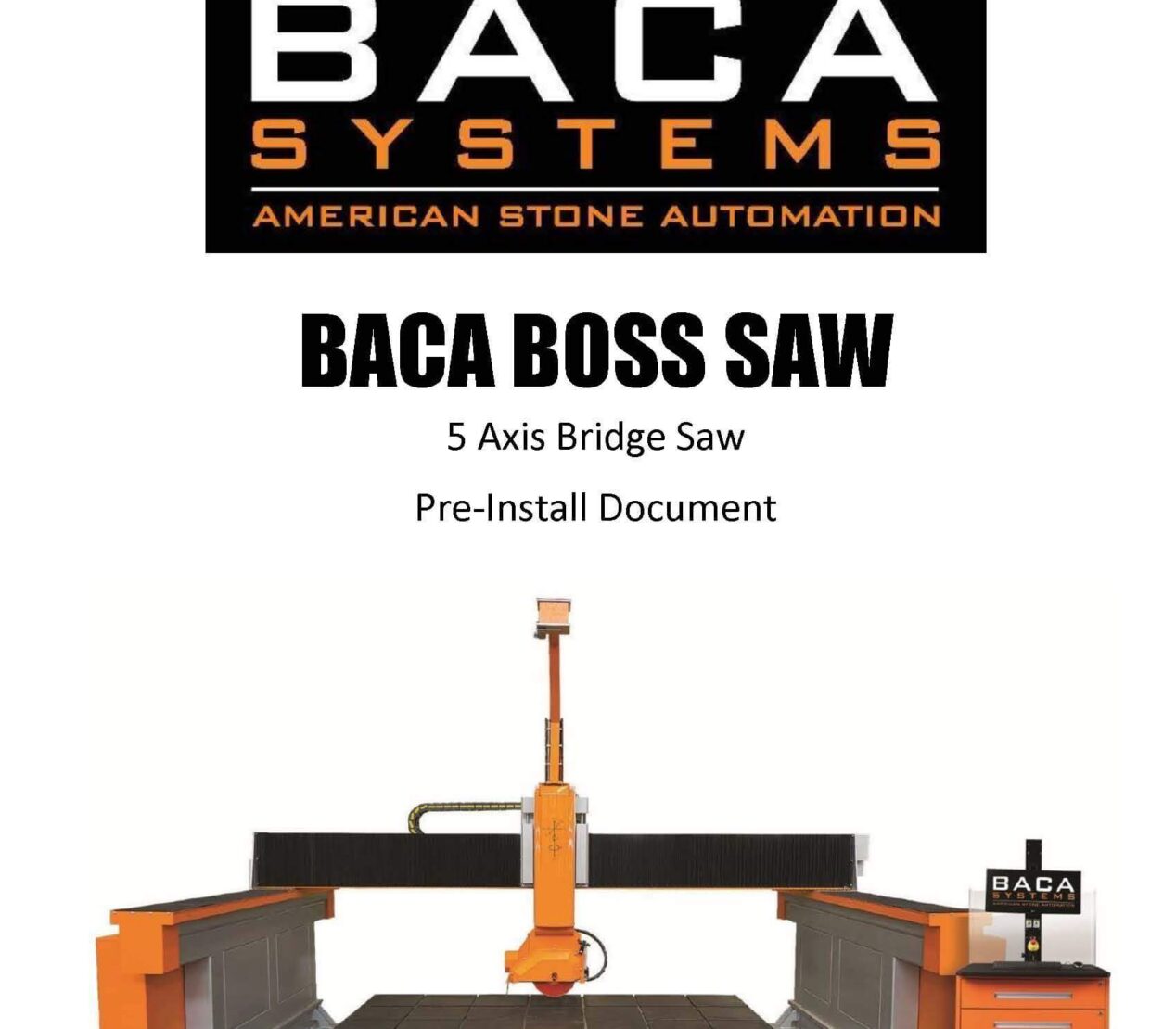 Service and Support | Stone Fabrication Machinery | BACA