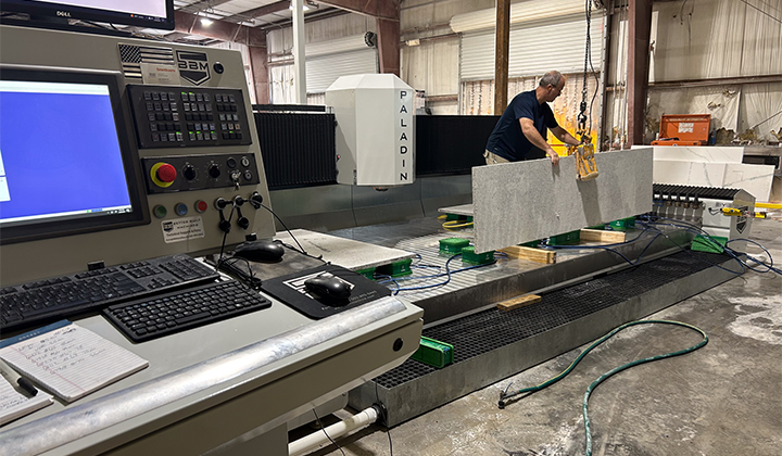 BBM Paladin Router: Stone CNC Router | Stone Polishing | BACA Systems